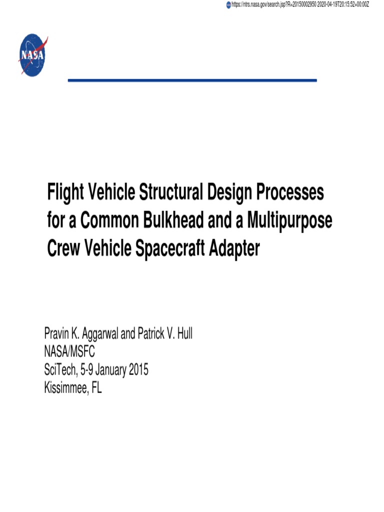 Bulkhead Common Nasa | PDF | Orion (Spacecraft) | Stress (Mechanics)