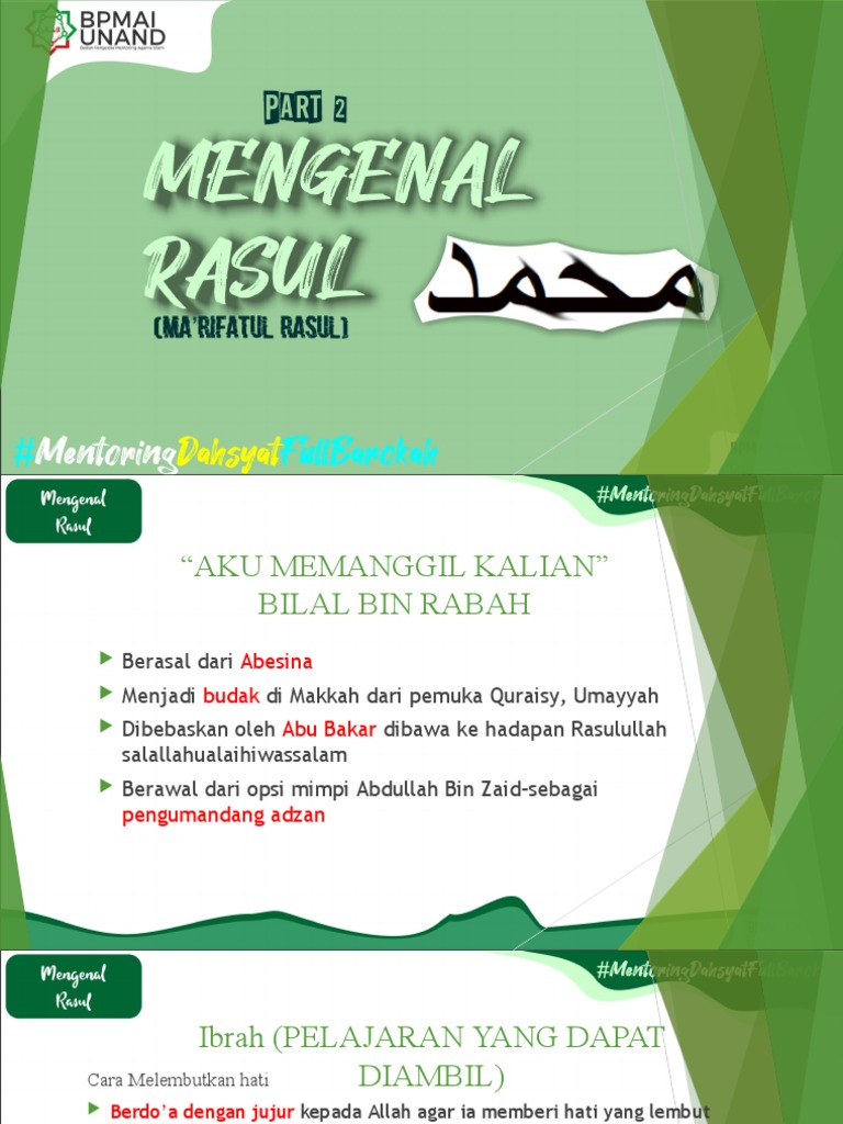 Materi 2 Mengenal Rasul | PDF