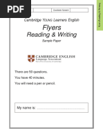 Cambridge Starters Reading Test | PDF