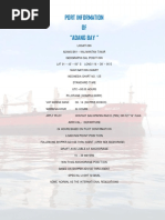 Port Information of Taboneo Anchorage | PDF | Barge | Port