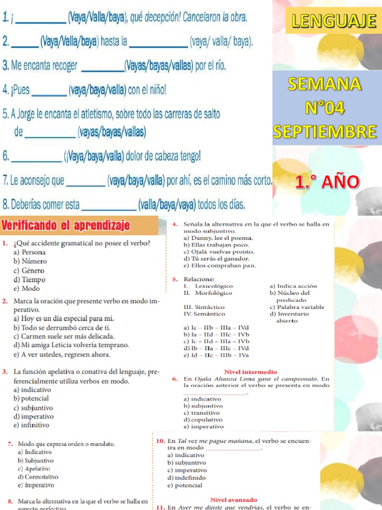 Practica de Verbo | PDF