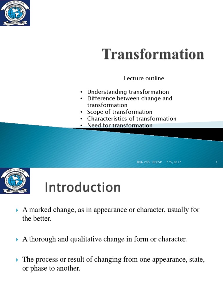 Transformation | PDF | Disruptive Innovation | Business