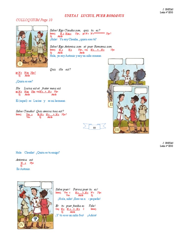 01 U I Lucius Puer Romanus 4ºlatin NEW | PDF | Clasificación cientifica ...
