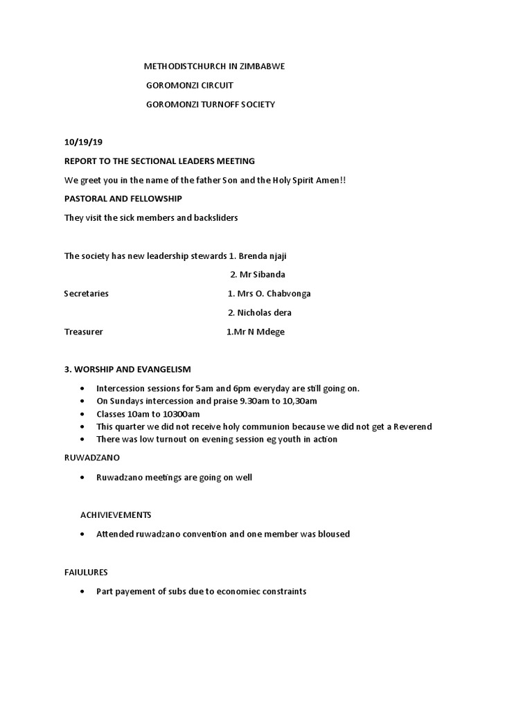 Section Report | PDF