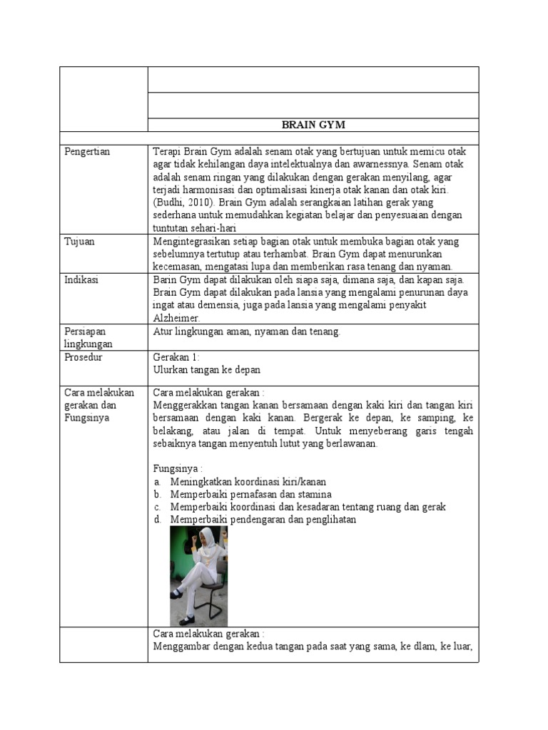 Sop Brain Gym | PDF