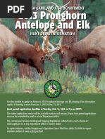 2025 Arizona OTC Elk Tag Information | PDF | Hunting | Apache