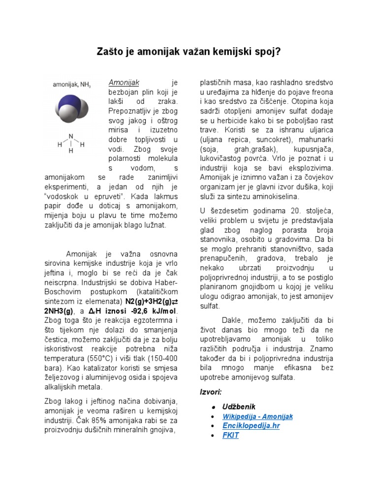 Amonijak | PDF