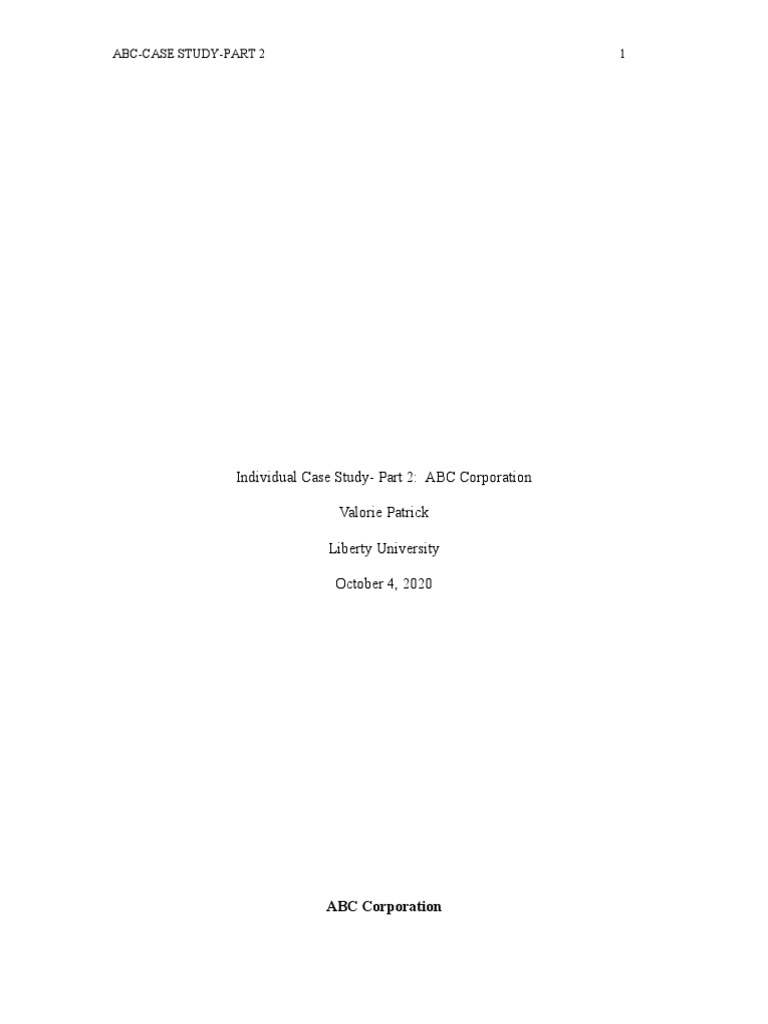 Abc-Case Study-Part 2 1 | PDF | Swot Analysis | Competition