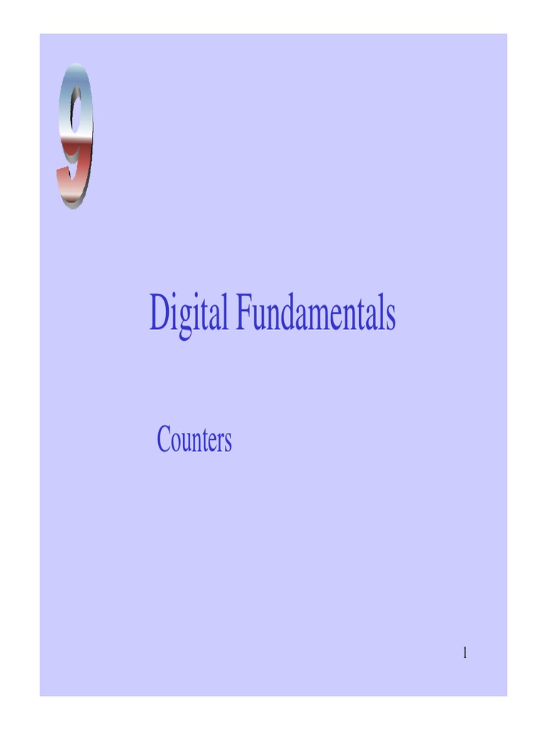 Digital Fundamentals 1 Counters PDF | PDF | Digital Electronics | Logic ...