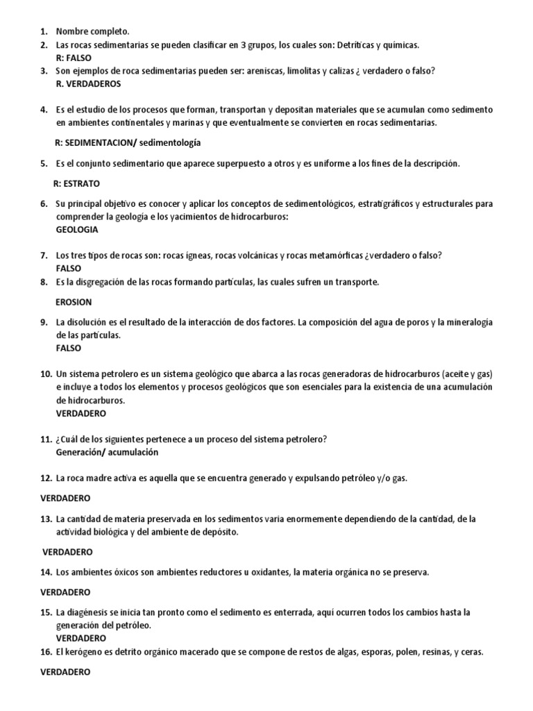 ACO | PDF | Roca (geología) | Depósito de petróleo