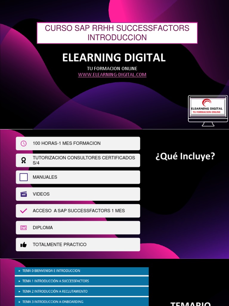 Curso Sap RRHH Successfactors Introduccion | PDF