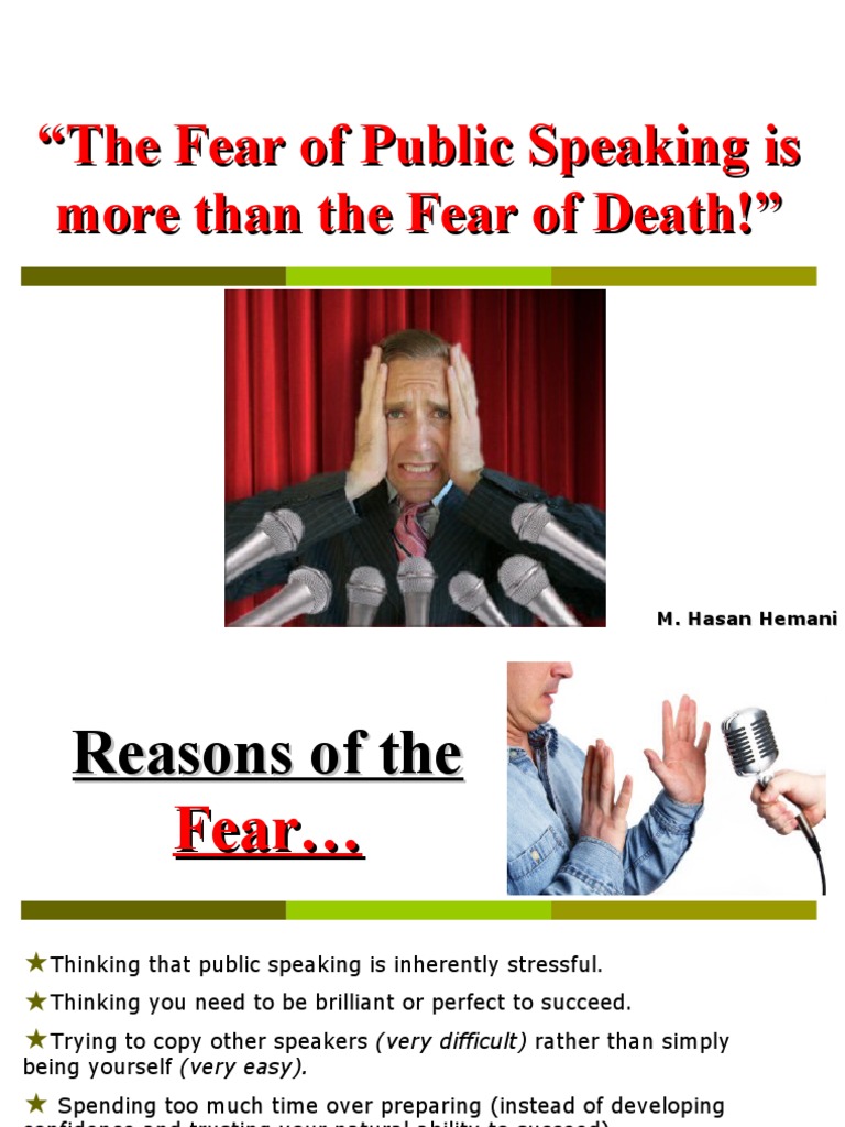 Overcoming Fear of Public Speaking | PDF