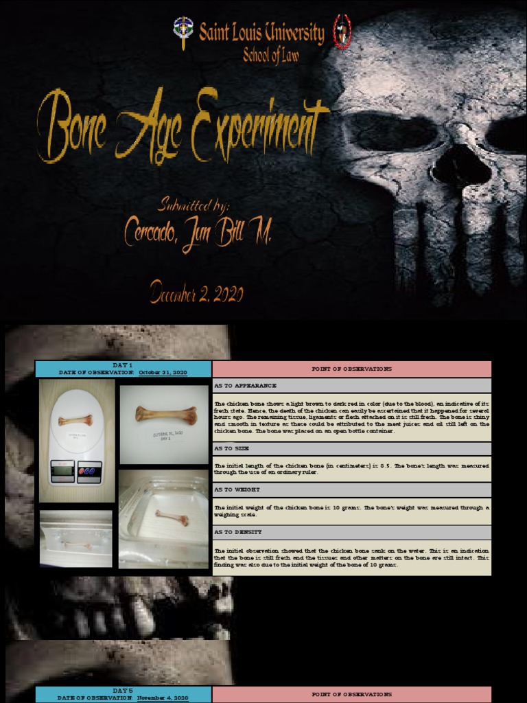 Bone Age PDF | PDF | Forensic Science | Death