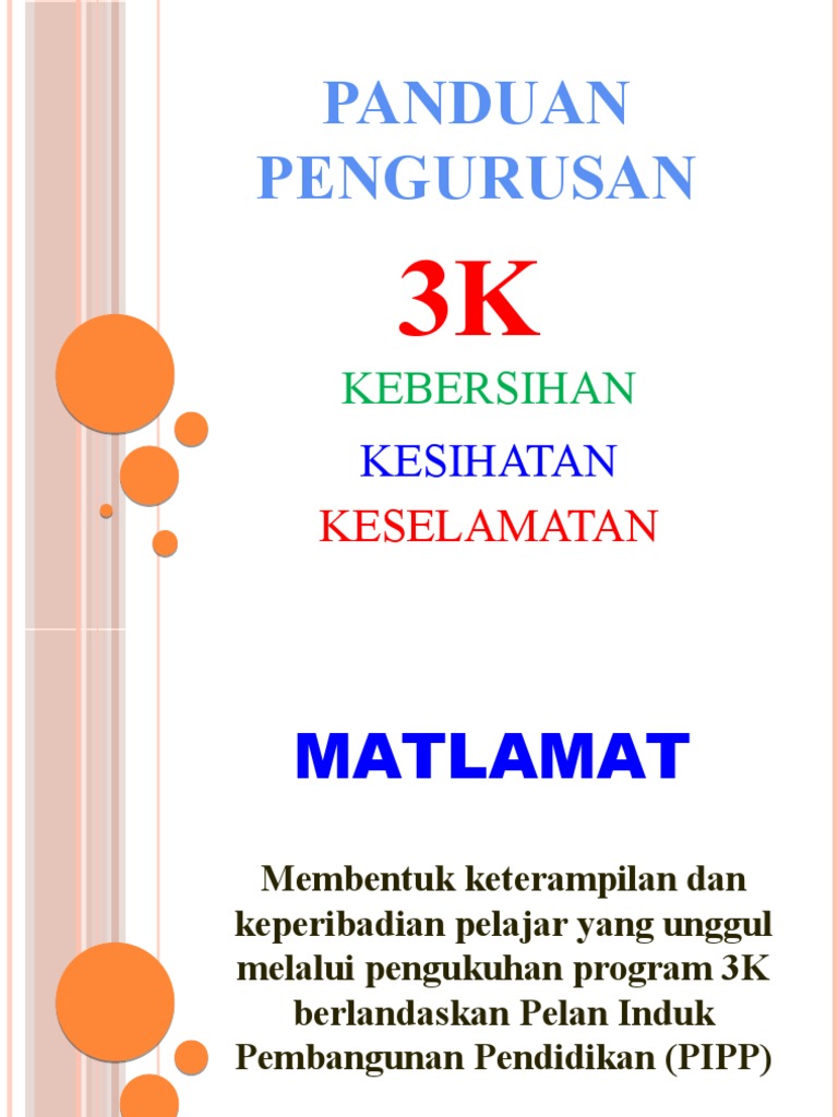 Panduan Pengurusan 3K | PDF