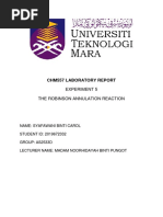 Lab Report Experiment 2 CHM457 | PDF | Alkene | Chemical Reactions