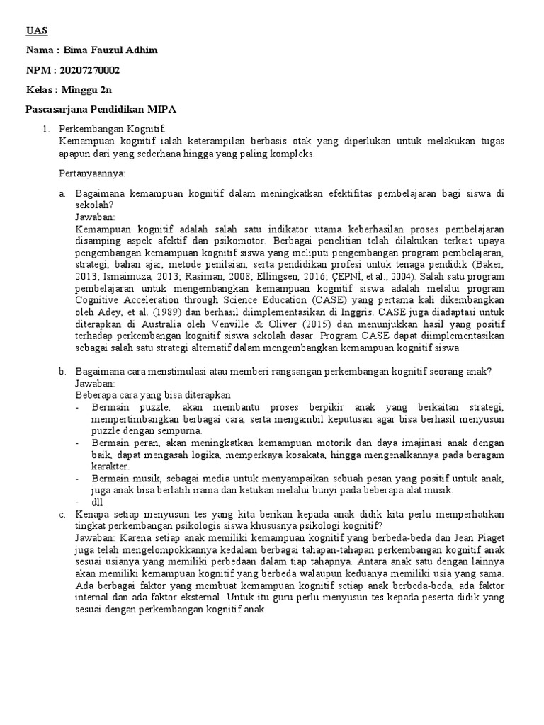 UAS PPK Bima Fauzul | PDF