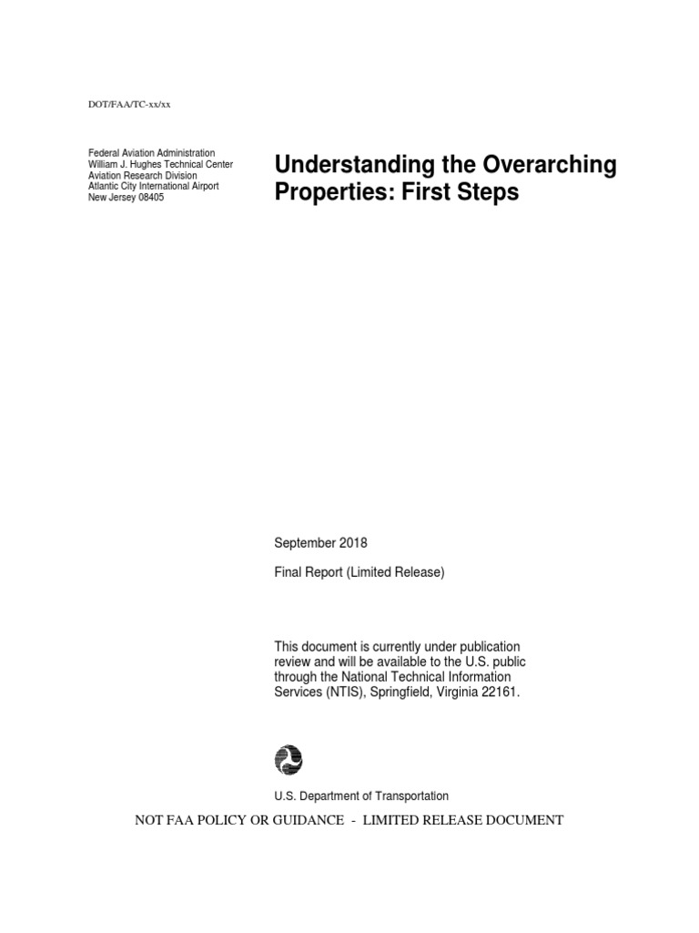 Understanding The Overarching Properties: First Steps | PDF ...