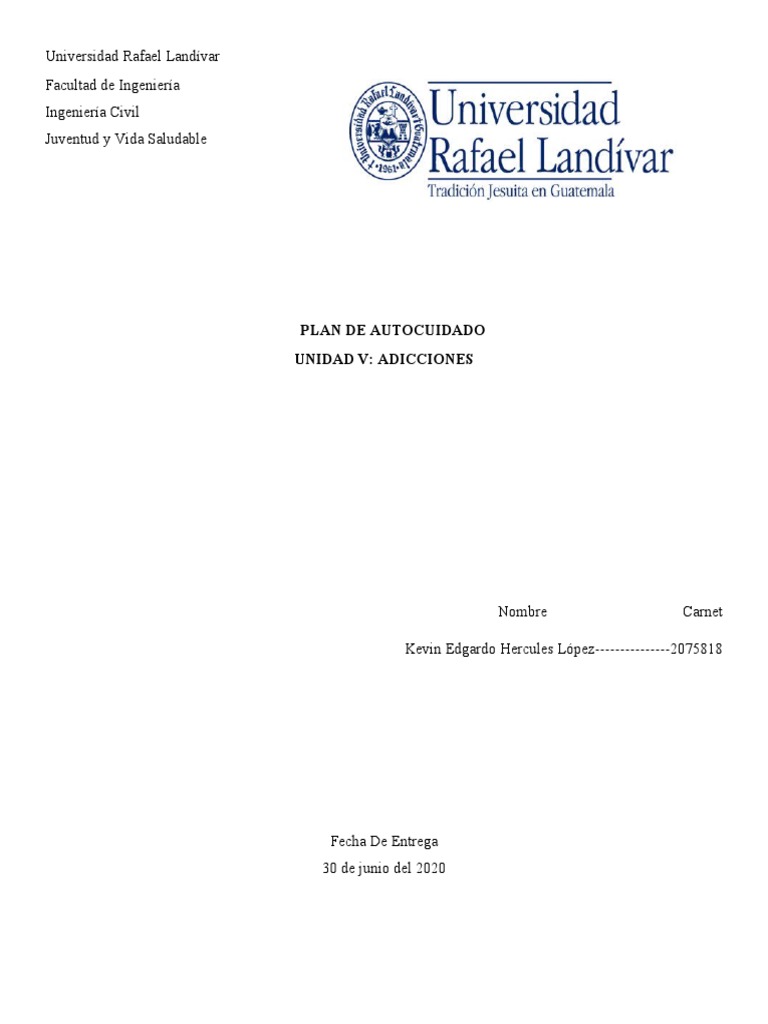 Plan de Autocuidado 6 y 7 | PDF | Reanimación cardiopulmonar | Bienestar