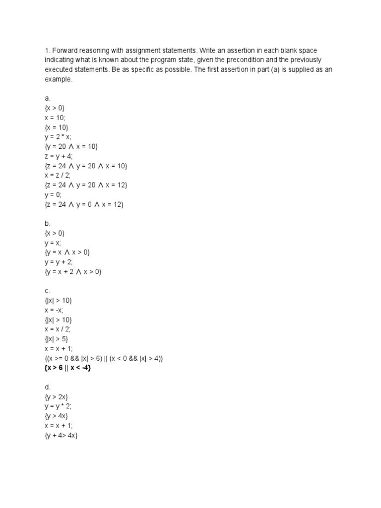 Cse 331 Hw 1 2 Pdf Logic Software Engineering