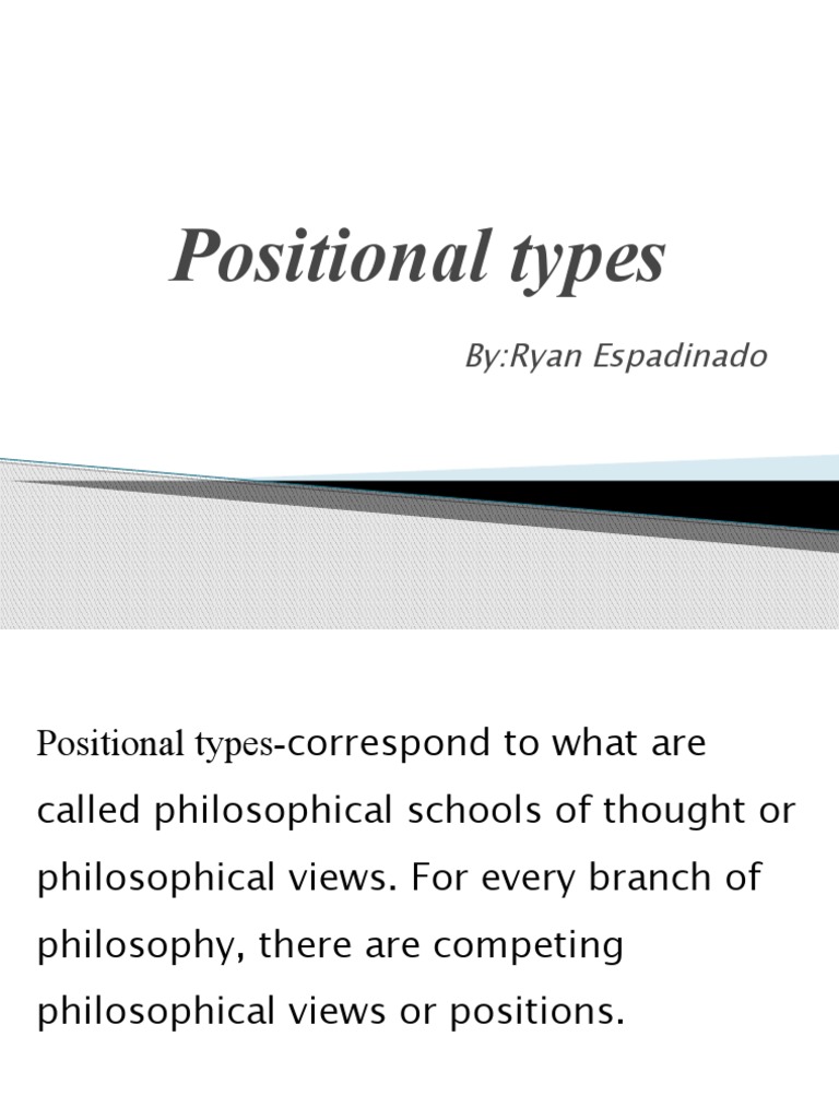 Positional Types: By:Ryan Espadinado | PDF