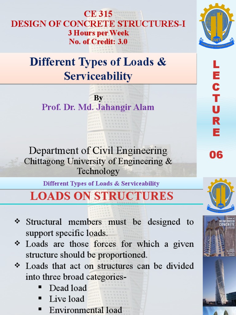 06 Different Types of Loads & Serviceability | PDF | Structural Load ...