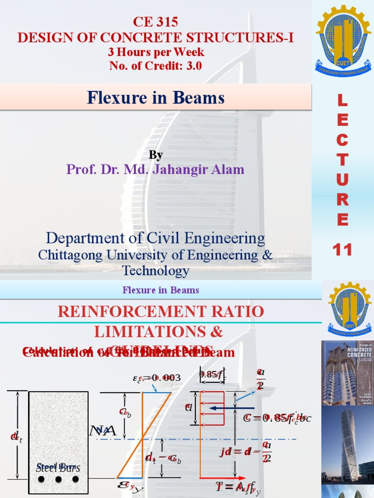Flexural Design of Concrete Beams | PDF | Bending | Beam (Structure)