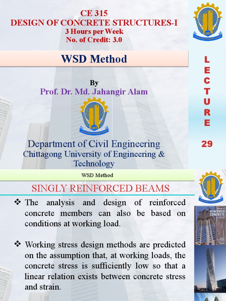 WSD Method for Singly Reinforced Beams | PDF | Beam (Structure ...