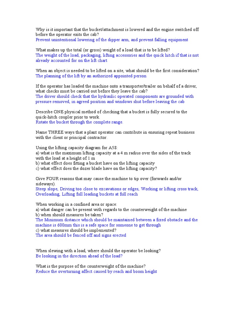 360 Digger Questions | PDF | Manufactured Goods | Vehicles