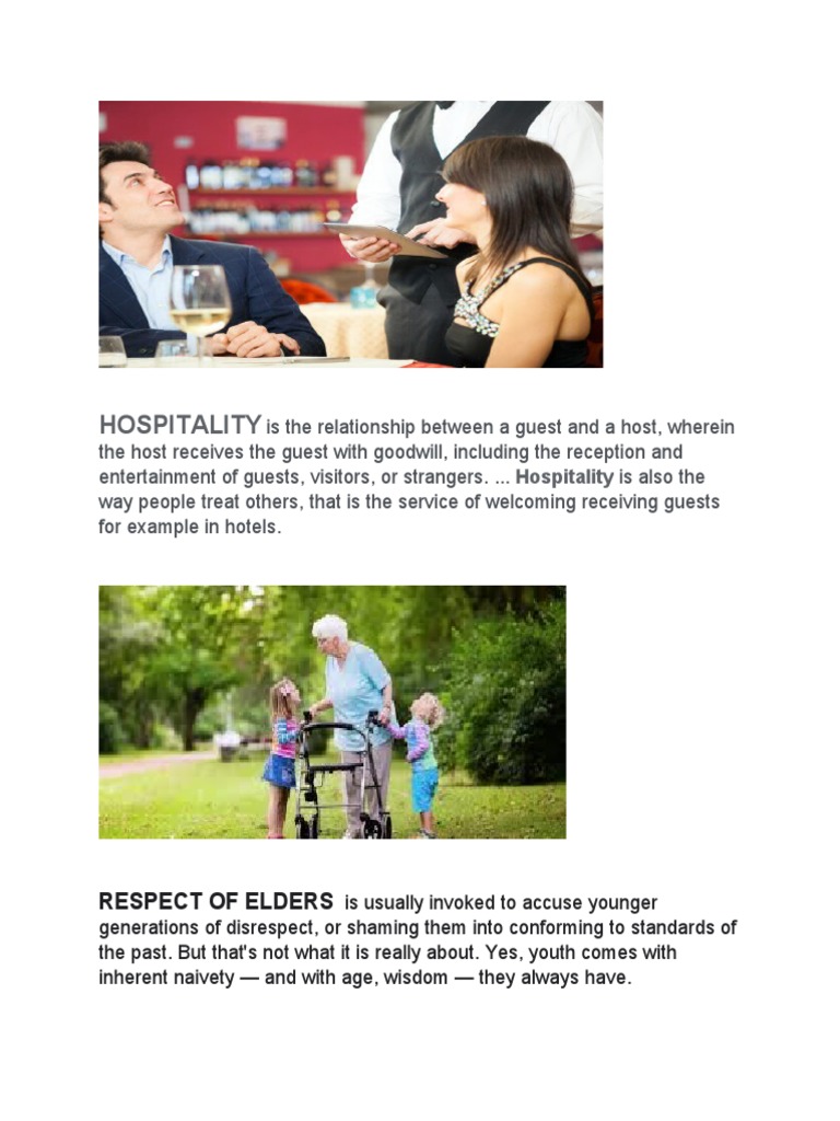 Hospitality: Respect of Elders | PDF