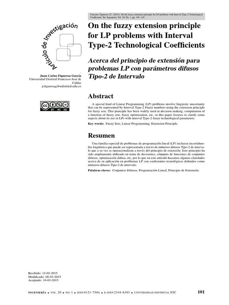 Fuzzy - 8-Extended - V20n1a08 | PDF | Fuzzy Logic | Mathematical ...