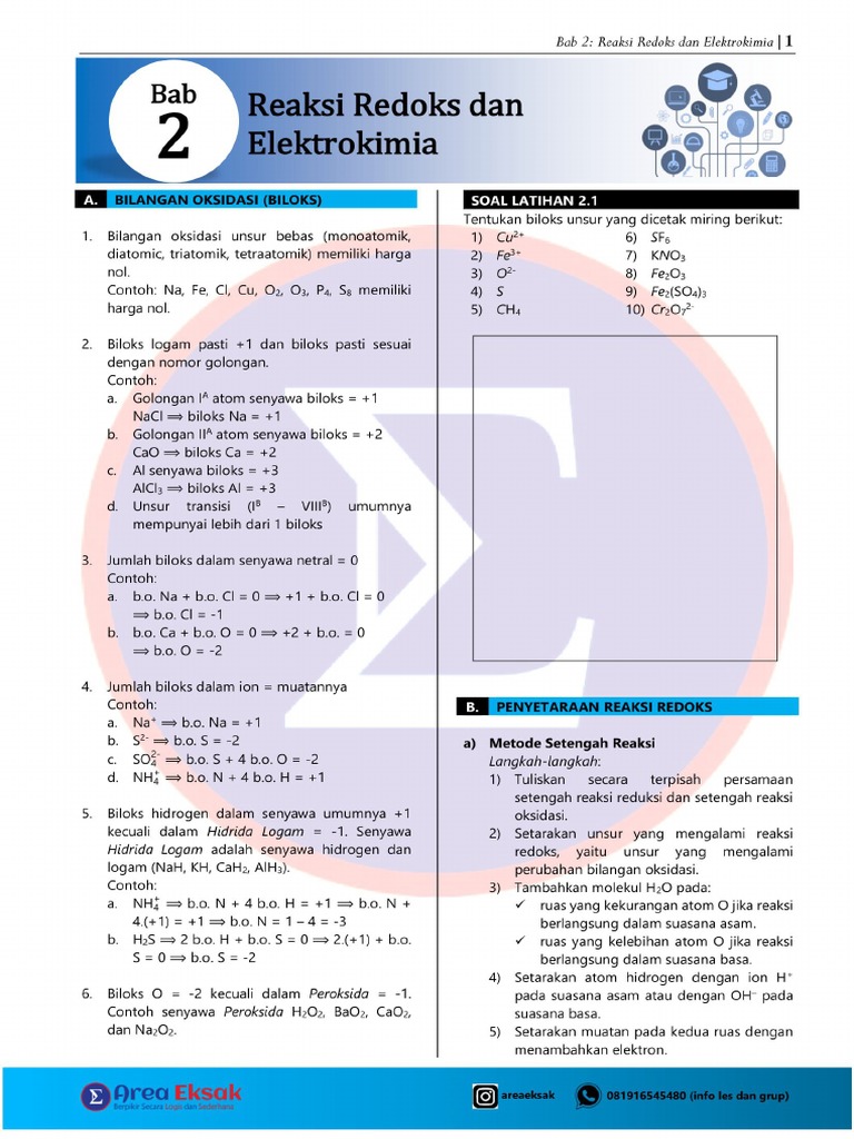 Reaksi Redoks Dan Elektrokimia-1 | PDF