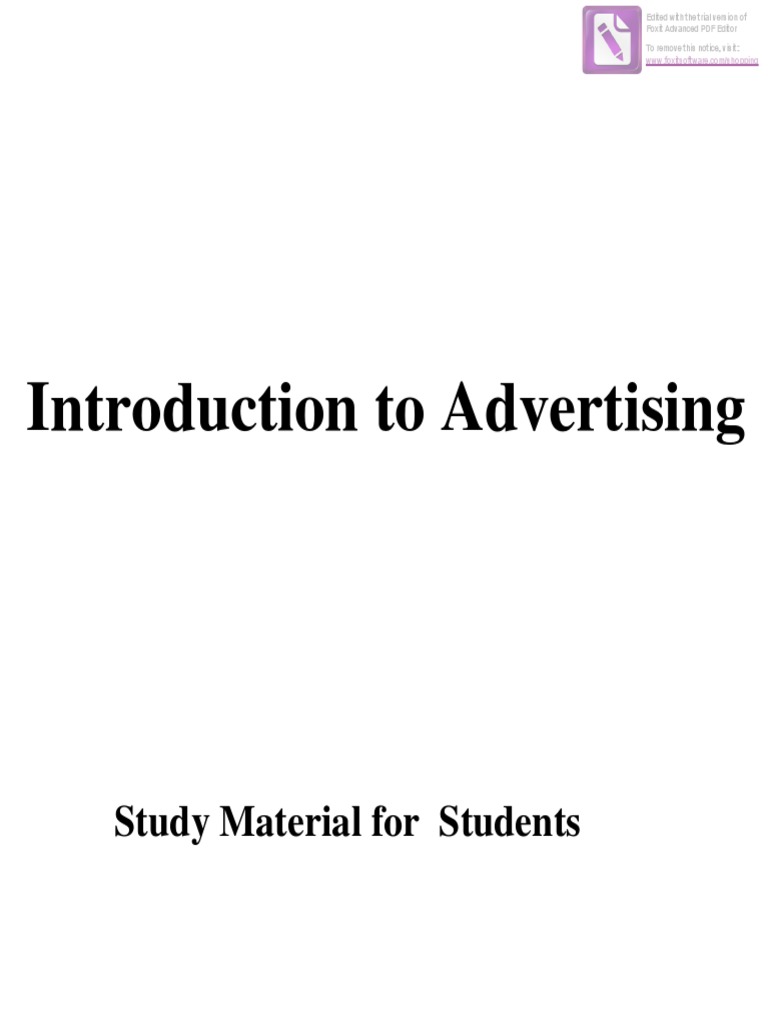 302 - Introduction To Advertising 2 PDF | PDF | Propaganda | Advertising