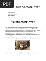 Presentation On Super Computer | PDF | Supercomputer | Computer Architecture