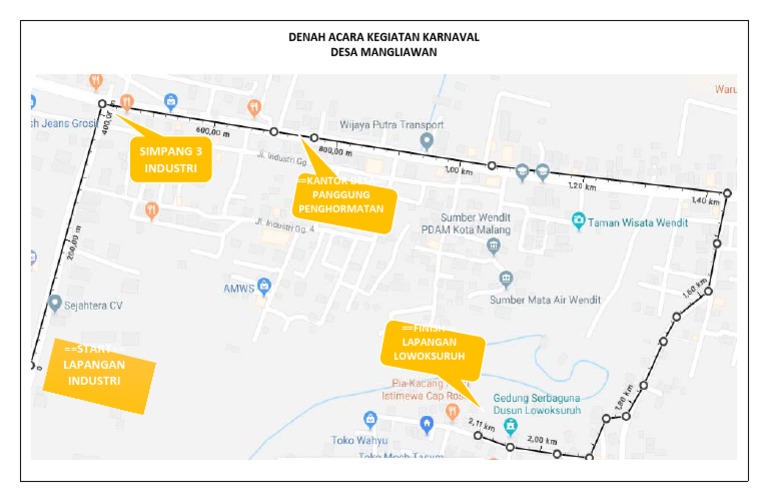 Denah Acara Kegiatan Karnaval | PDF