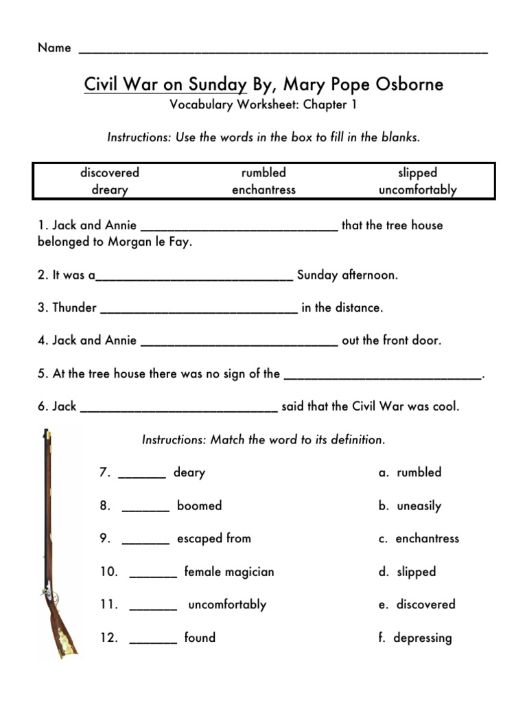 Civil War Vocabulary Worksheets | PDF | American Civil War | Union ...