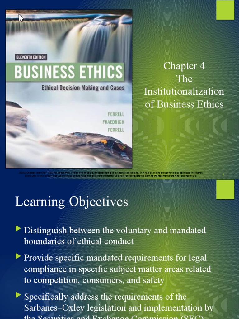 Ferrell Be ch04 PPT | PDF | Sarbanes–Oxley Act | Dodd–Frank Wall Street Reform And Consumer ...