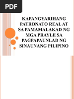 Ang Mga Prayle at Ang Patronato Real | PDF
