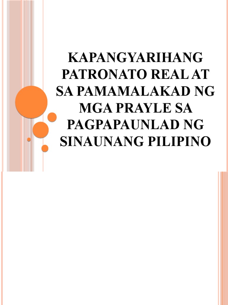 Kapangyarihang Patronato Real | PDF