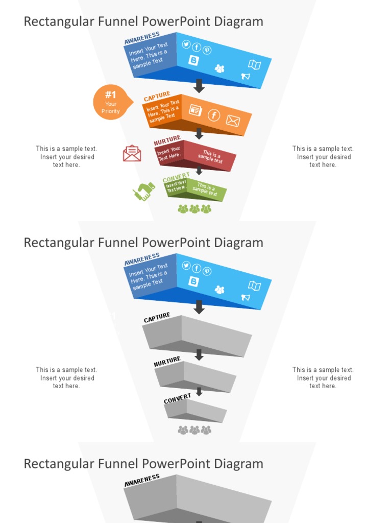 FF0259 01 Rectangular Funnel Powerpoint Diagram 16x9 | PDF