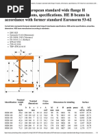 IPE and HEA Steel Section Properties | PDF