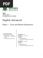 2024 HSC English Adv Paper 1 | PDF