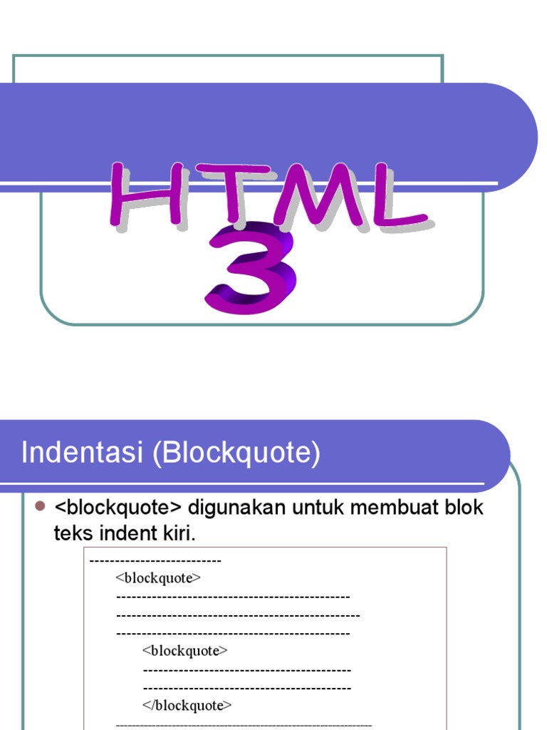 Materi III (Pemrograman Web) | PDF