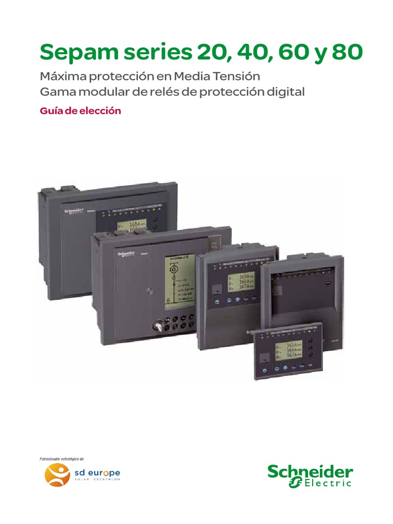 Relés de Protección Sepam: Guía Completa | PDF | Transformador | Relé