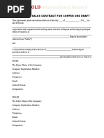 Sales Contract For Copper Concentrate | PDF | Bill Of Lading | Invoice