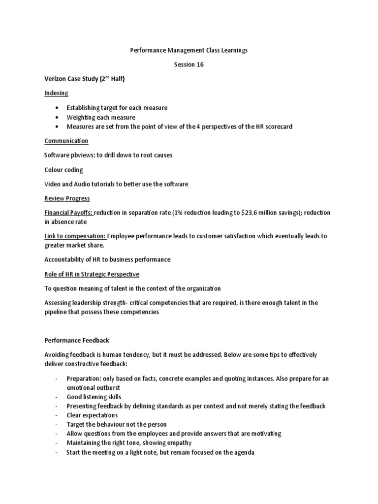 Verizon Case Study (2 Half) | PDF | Competence (Human Resources) | Business