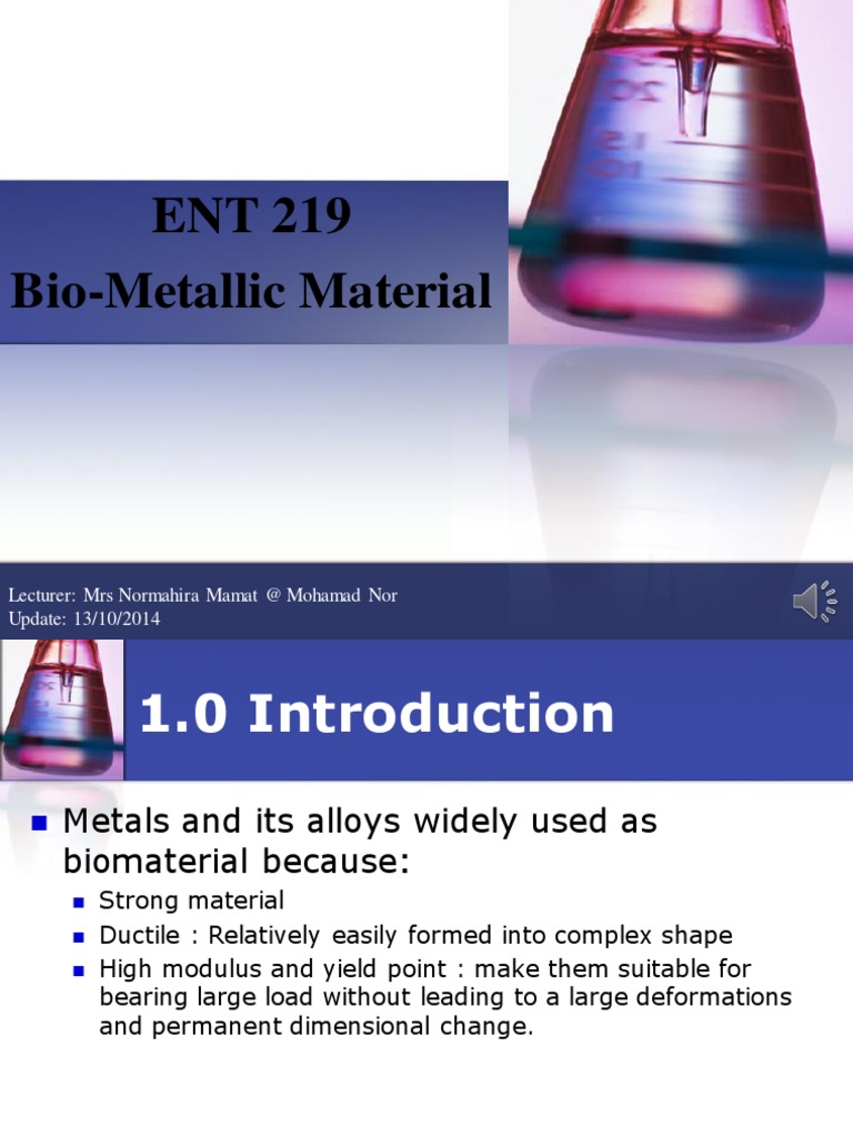 Lecture 7 - Biometallic Material PDF | PDF | Corrosion | Stainless Steel