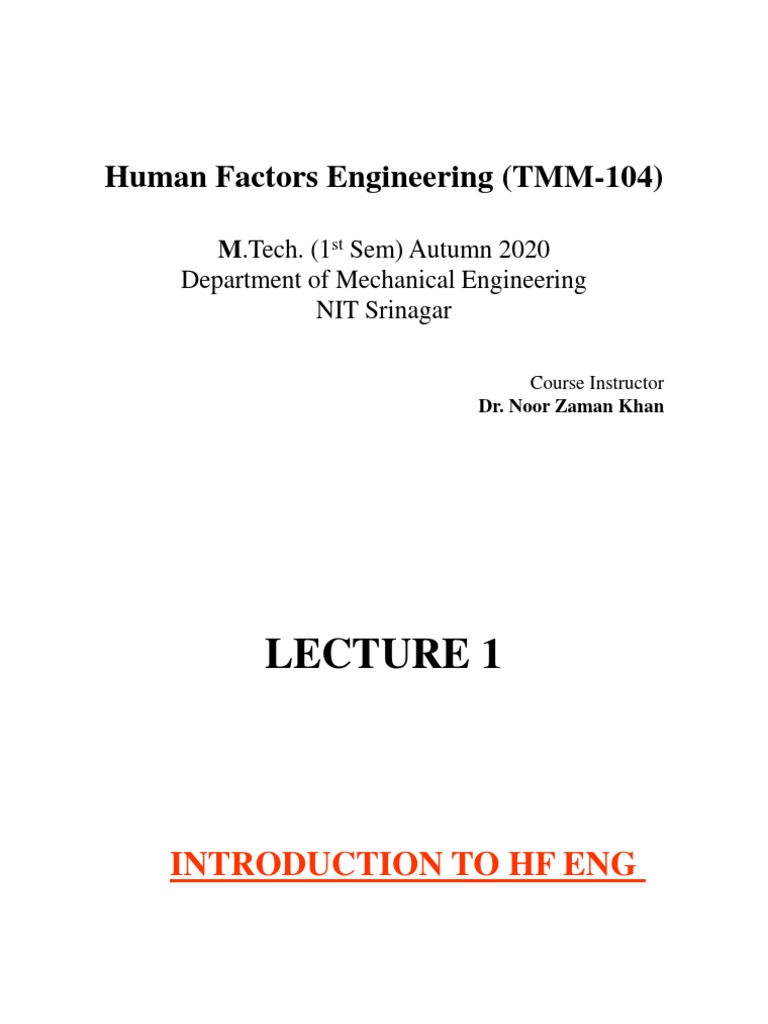 What Is Human-Factor Engineering | PDF | Muscle Contraction | Muscle