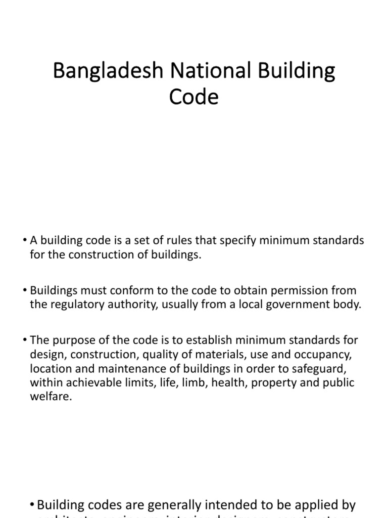 Bangladesh National Building Code | PDF | Building Code | Economic Sectors
