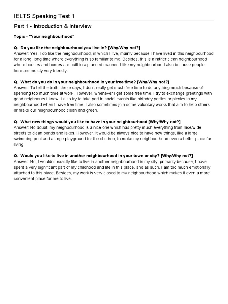 IELTS Speaking Test | PDF | Online Shopping | Retail