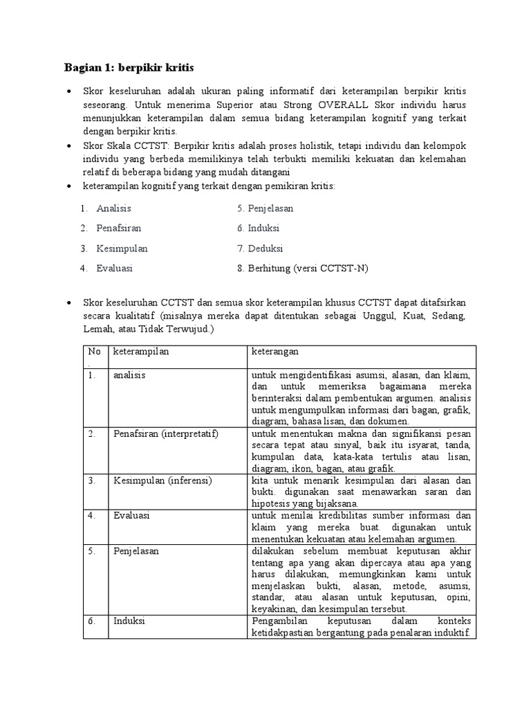 Resume CCTST | PDF